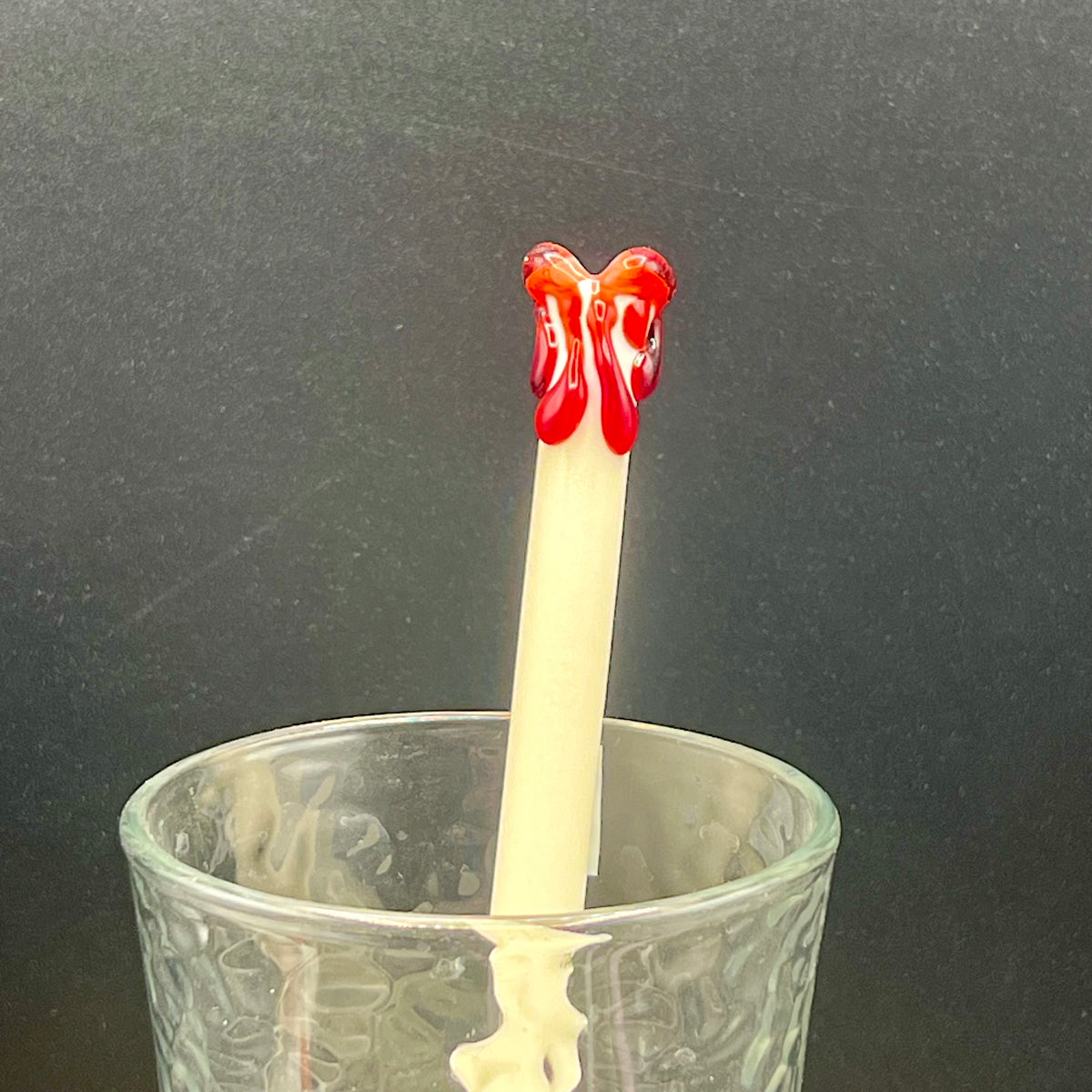 “The Bloody Bone” Glass Smoothie Straw – Surfside Sips