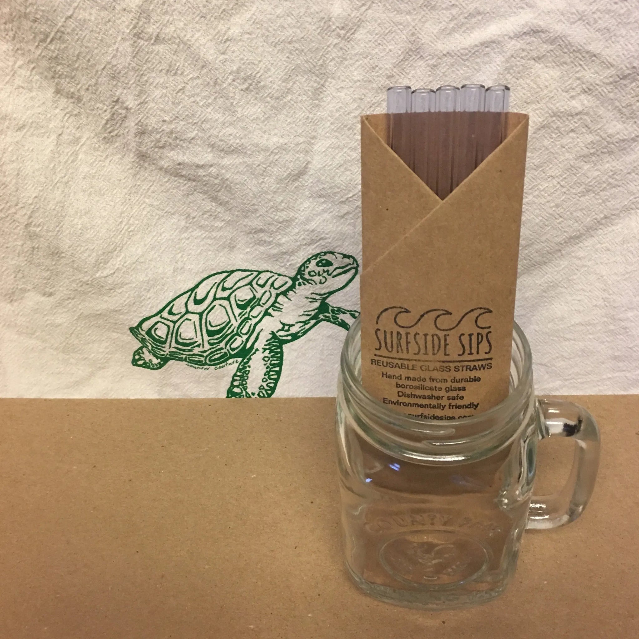 8” Reusable glass Glass Straws Set of 5 – Surfside Sips